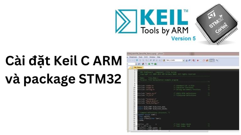 Cài đặt Keil C ARM lập trình STM32