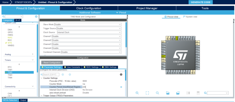 Bài 5: Lập trình Timer STM32 chớp tắt Led dùng ngắt - Khuê Nguyễn Creator