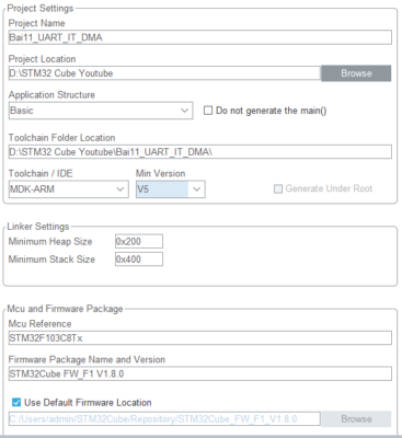 Bài 11: Lập trình STM32 với Giao thức UART trên Cube MX