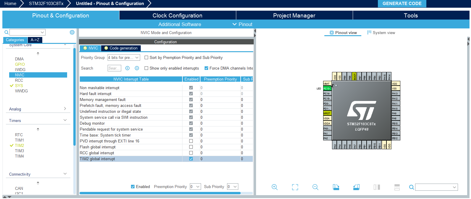Bài 5: Lập trình Timer STM32 chớp tắt Led dùng ngắt - Khuê Nguyễn Creator