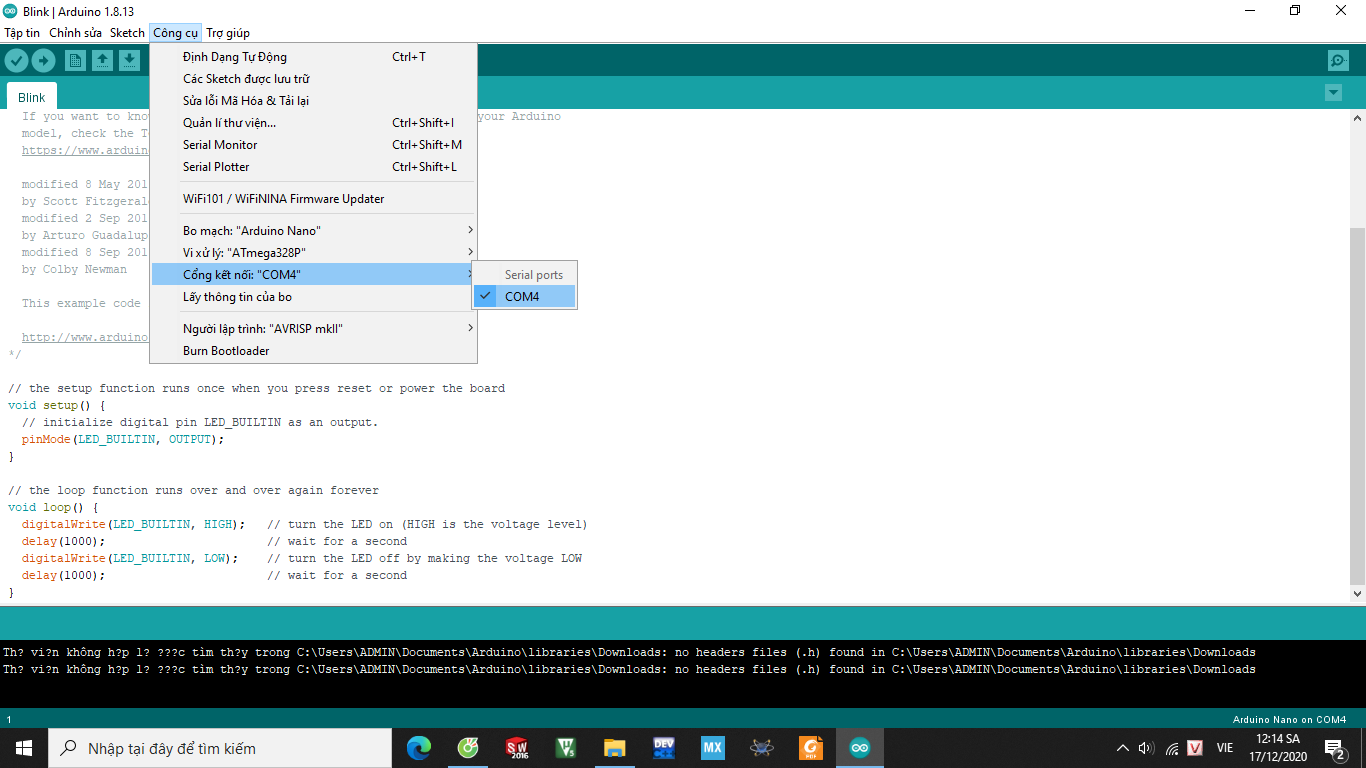 Bài 1: Hướng dẫn cài đặt Arduino IDE và cách thêm thư viện - Khuê ...