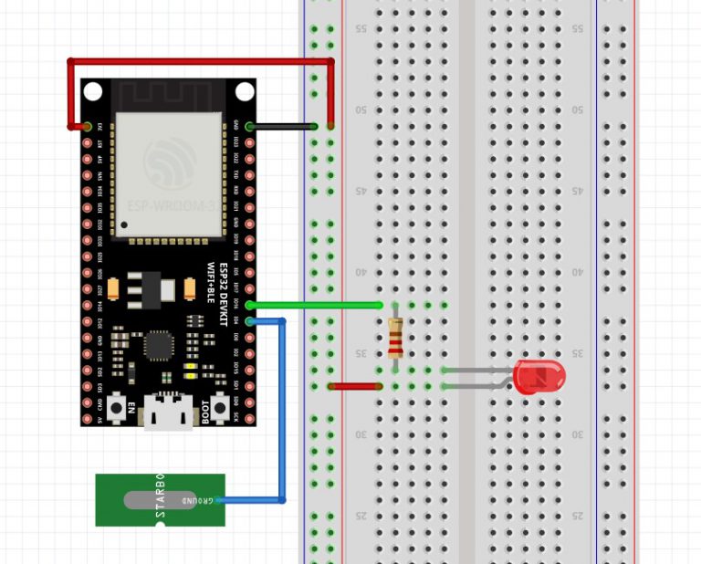 Lập trình ESP32 Touch Pin bật tắt led với một cái chạm tay