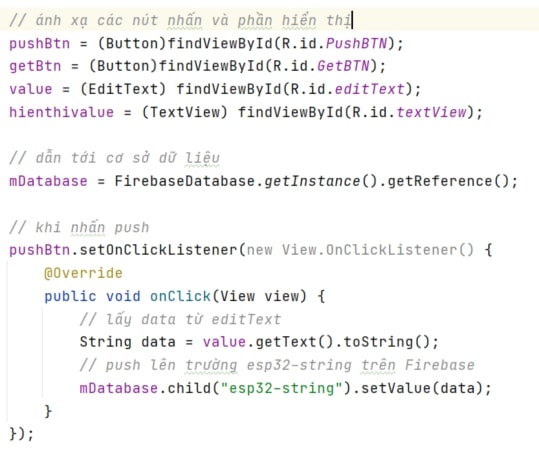 Giao tiếp với Realtime Database Firebase sử dụng ESP32 và App - Khuê ...